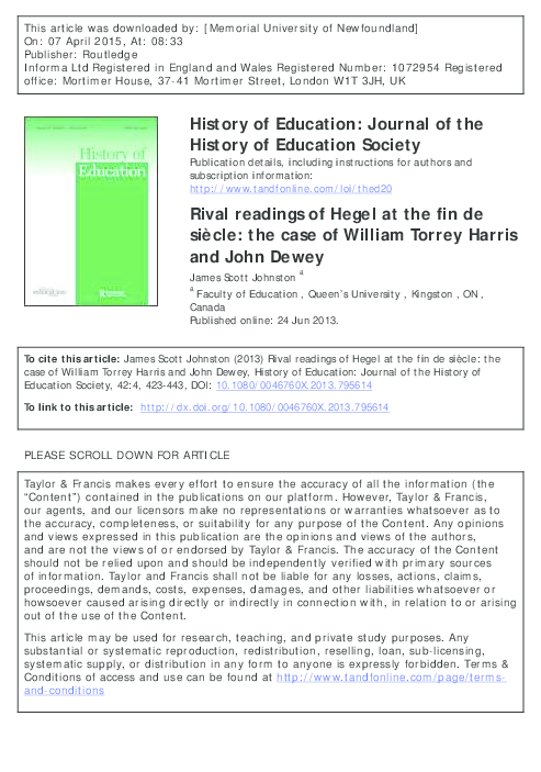 (PDF) Rival readings of Hegel at the fin de siècle : the case of ...