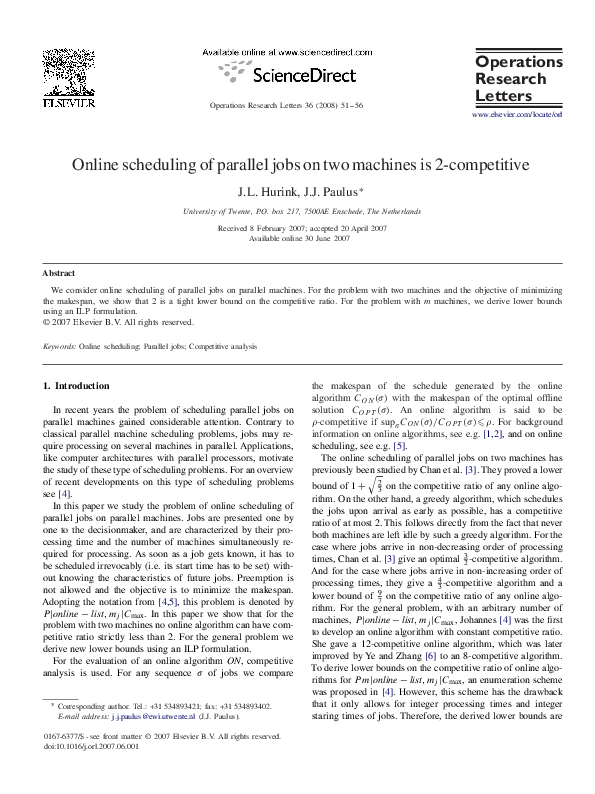 Online scheduling of parallel jobs on two machines is 2-competitive
