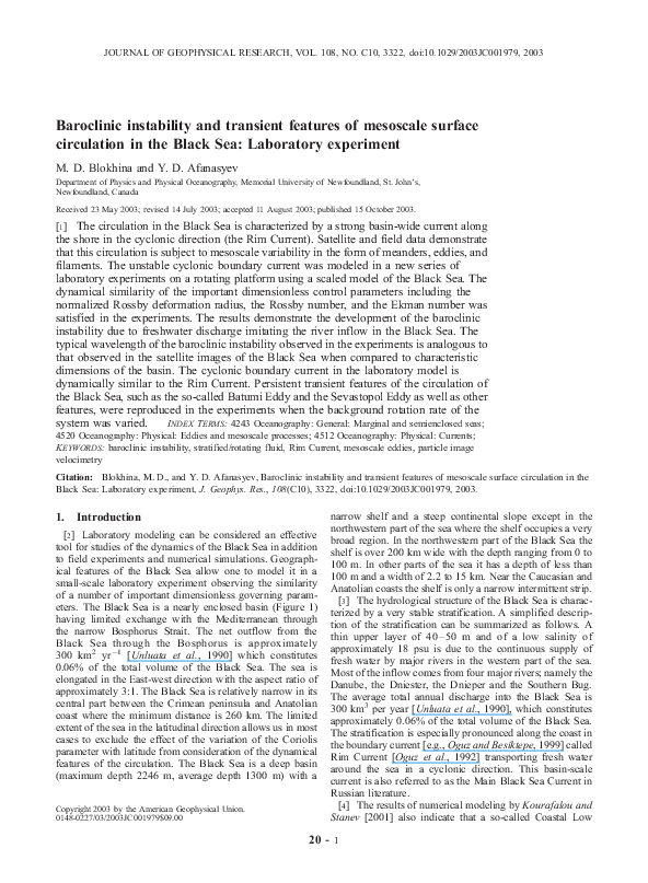 (PDF) Baroclinic instability and transient features of mesoscale ...