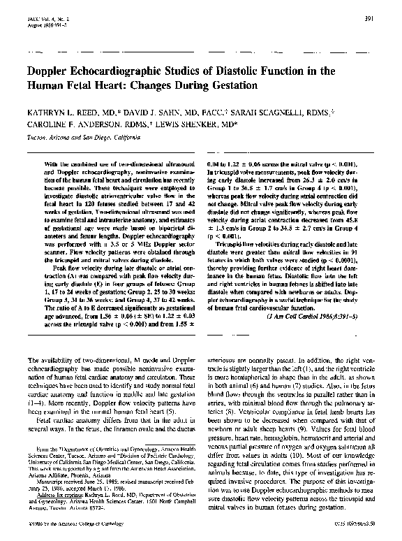 (PDF) Doppler Echocardiographic Evaluation of Right and Left ...