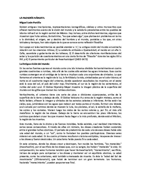 (PDF) 11-nahuatl-leon portilla Lectura del segundo reporte de lectura.