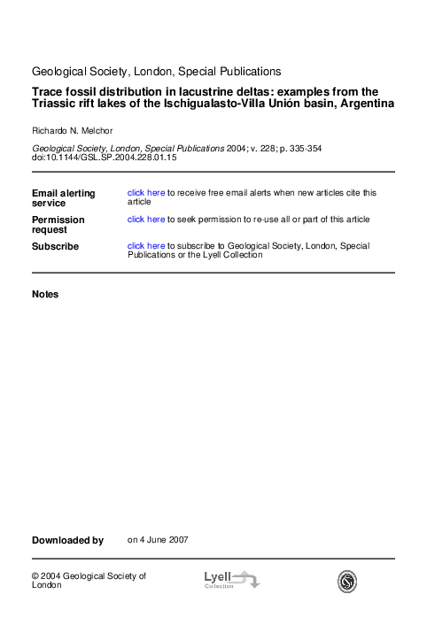 (PDF) Trace fossil distribution in lacustrine deltas: examples from the ...