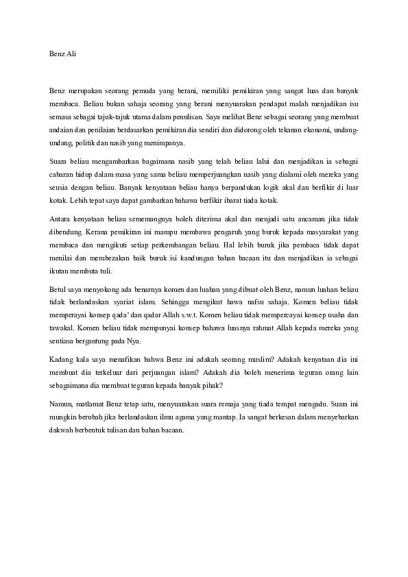 (DOC) Benz Ali