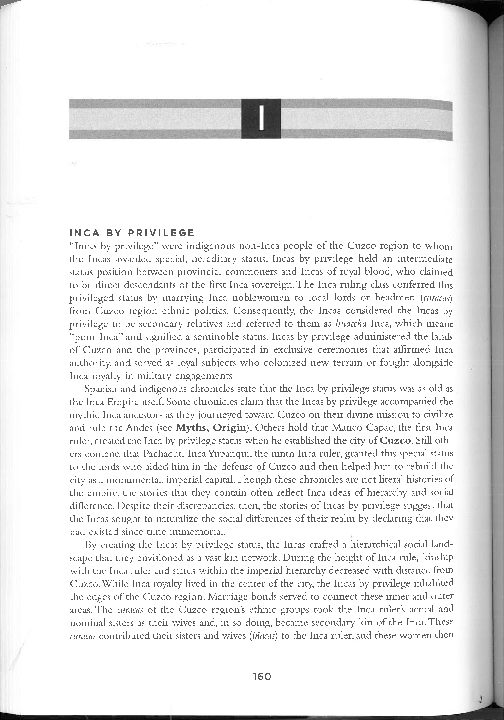 (PDF) Inca by Privilege
