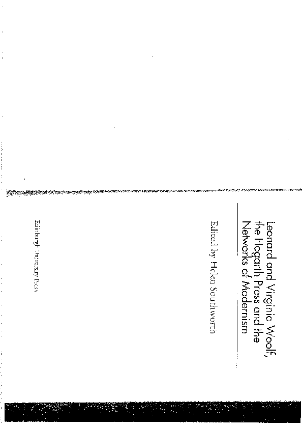 (PDF) 'The Hogarth Press and Networks of Anti-colonialism'