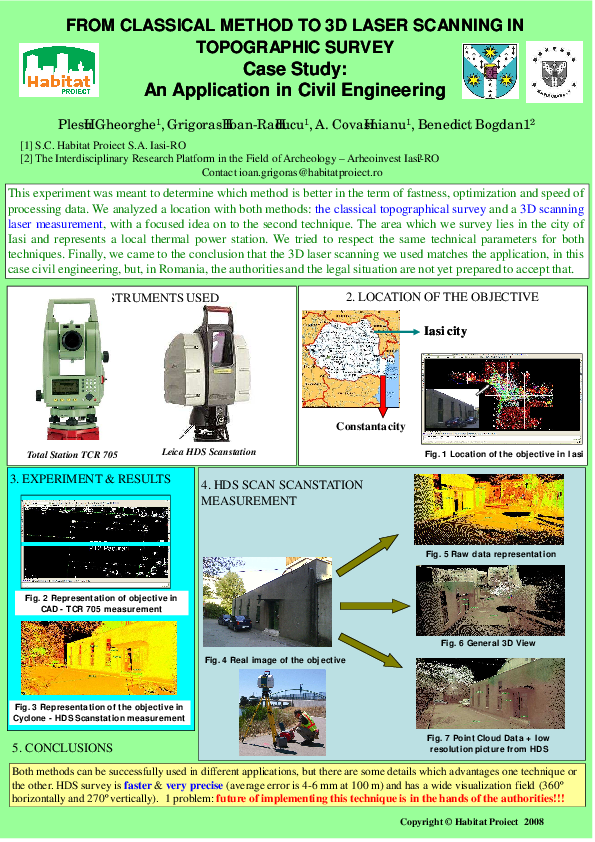 (PDF) Topographic survey: From classical method to 3D laser scanning ...