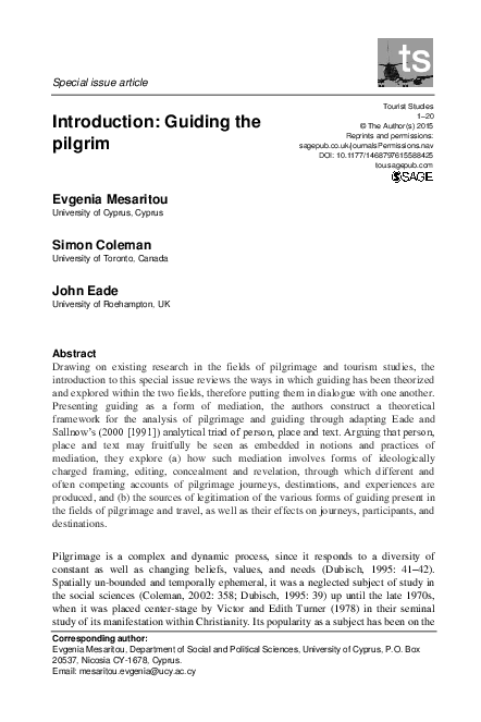 (PDF) Introduction: Guiding the Pilgrim