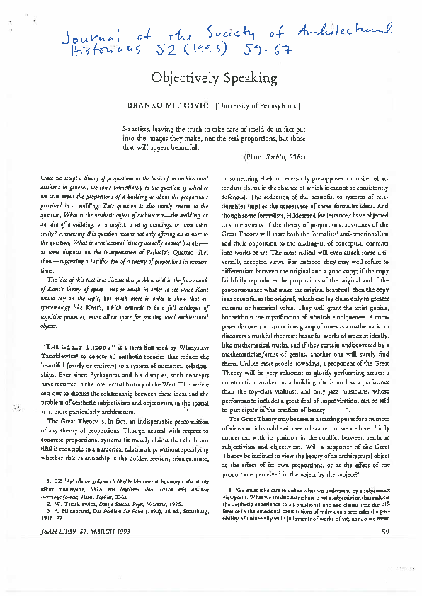 (PDF) Objectively Speaking