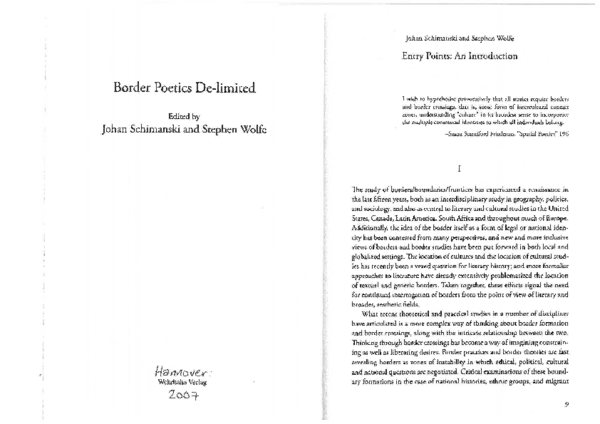 (PDF) Entry Points: An Introduction