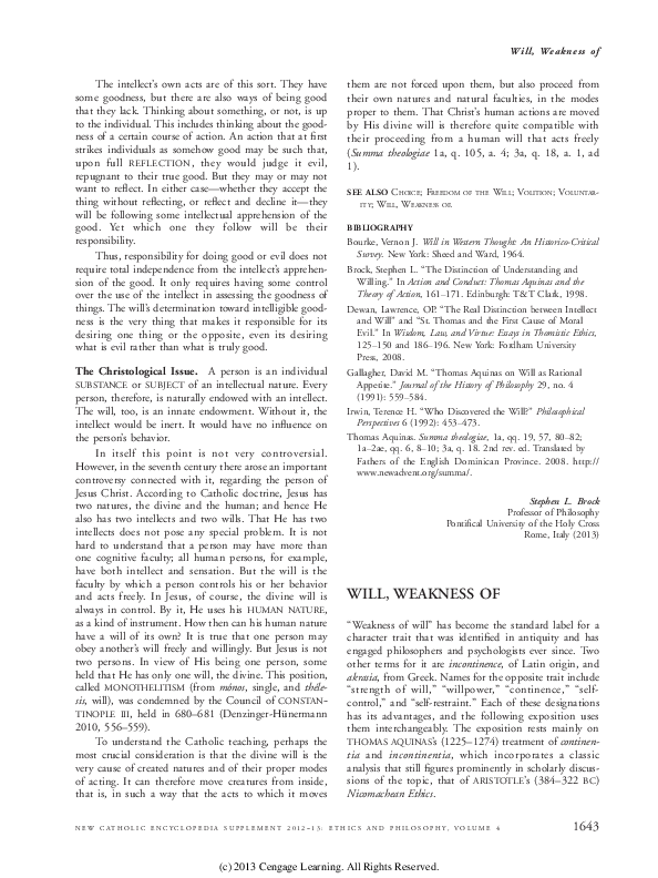 (PDF) Weakness of Will