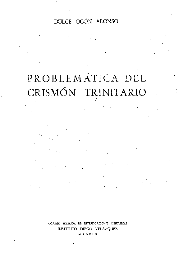 (PDF) Problemática del crismón trinitario