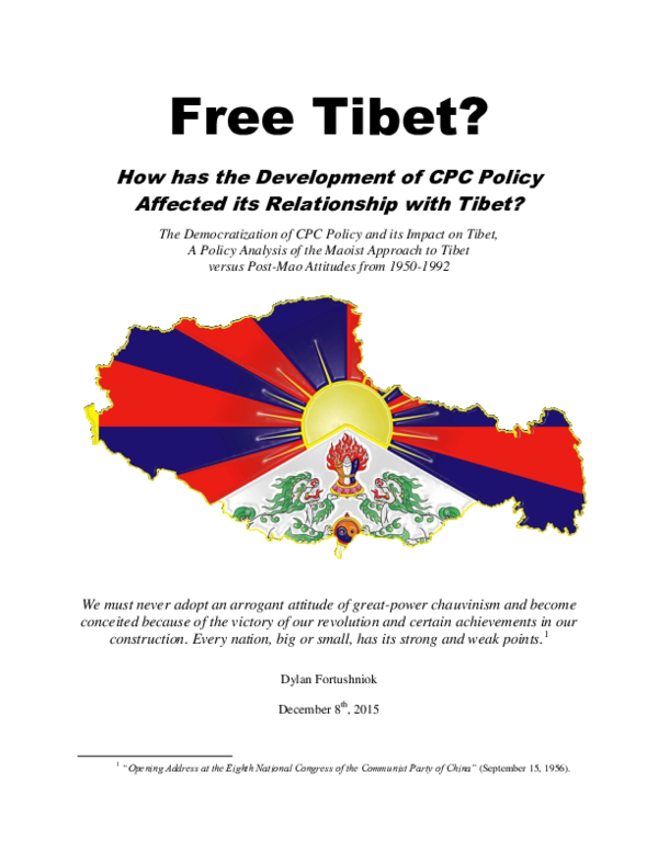 (PDF) Free Tibet?