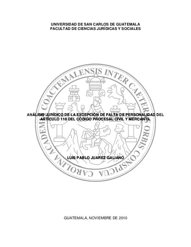 (PDF) excepciones en el derecho procesal civil