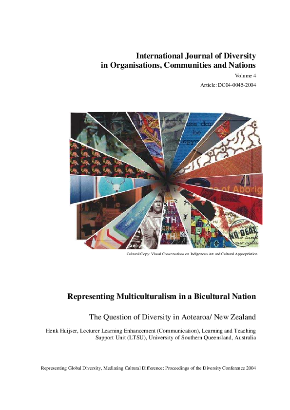 (PDF) Representing multiculturalism in a bicultural nation: the ...