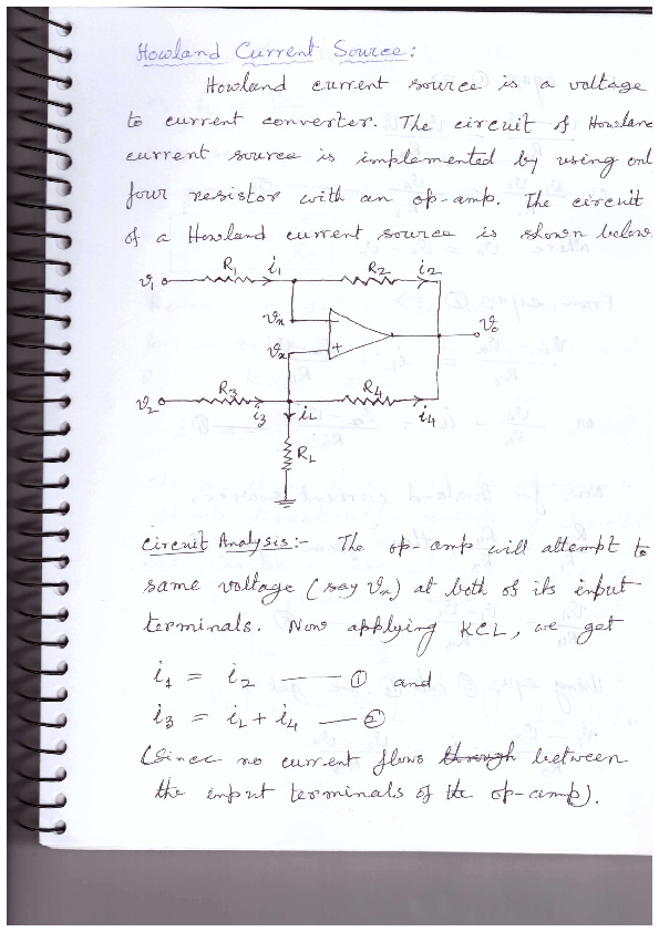 (PDF) Lecture 16 and 17: Howland Current Source