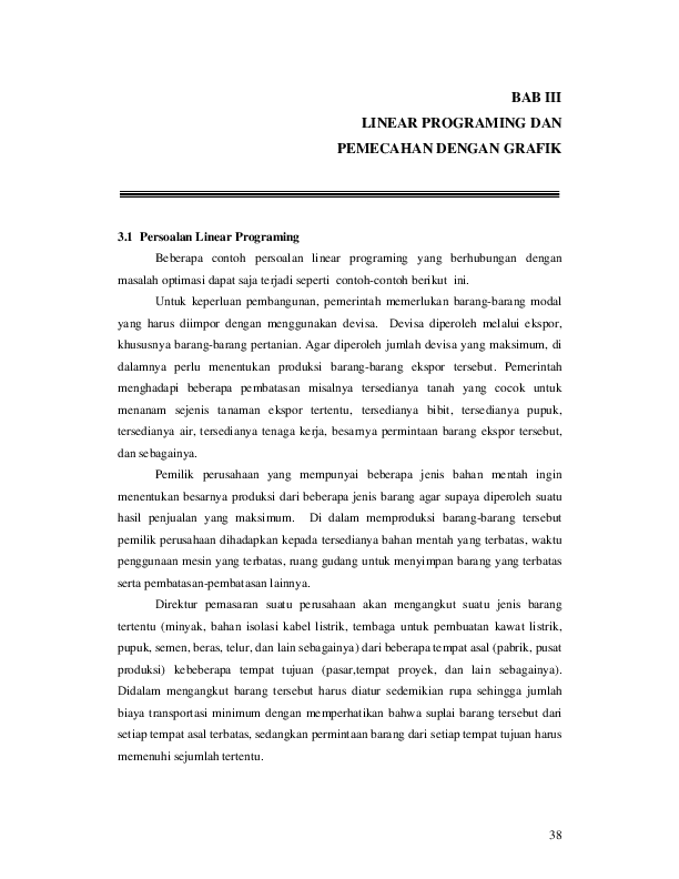 (PDF) Pemrograman linier 2