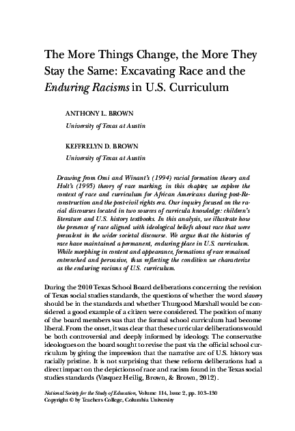 (PDF) The More Things Change, the More They Stay the Same: Excavating ...