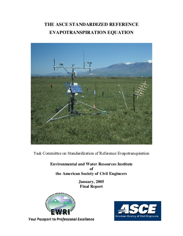 (PDF) ASCE’S STANDARDIZED REFERENCE