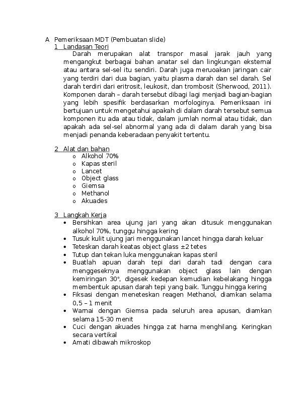 (DOC) Pemeriksaan MDT