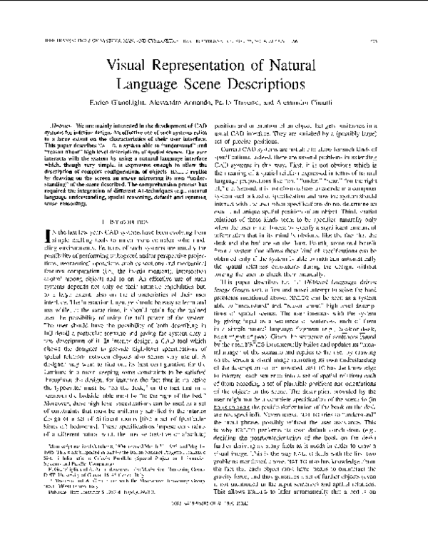 (PDF) Visual representation of natural language scene descriptions