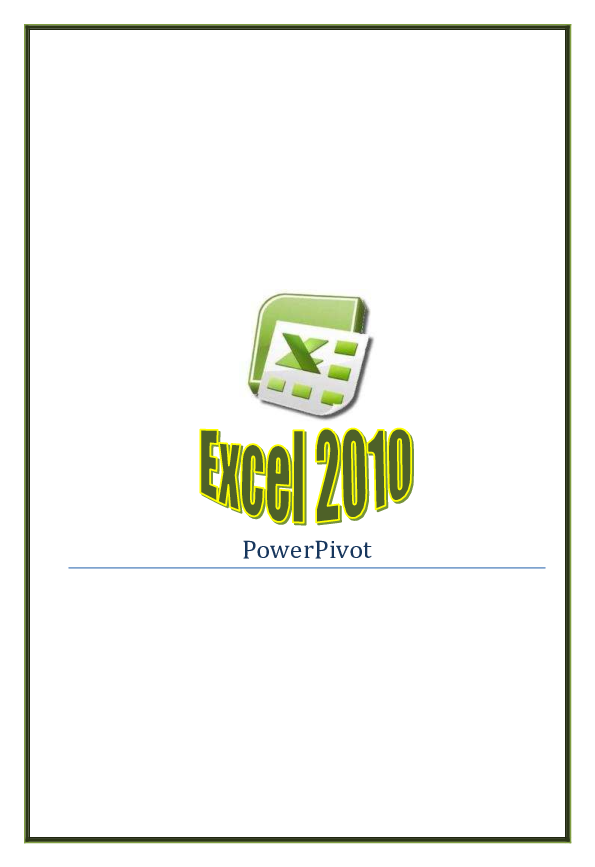 (PDF) POWERPIVOT EN EXCEL 2010