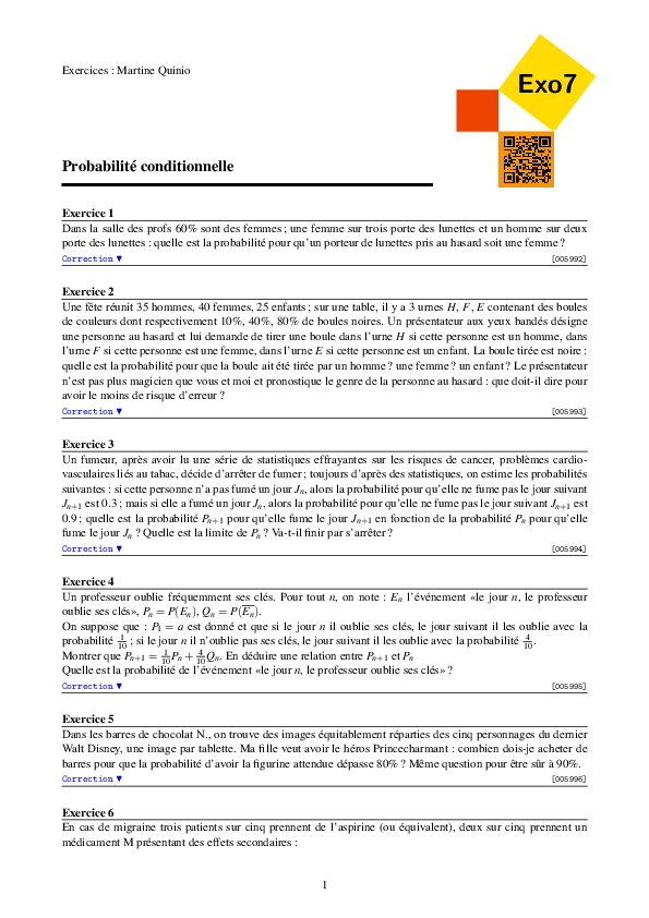 (PDF) Exo7 - Exercices de mathématiques