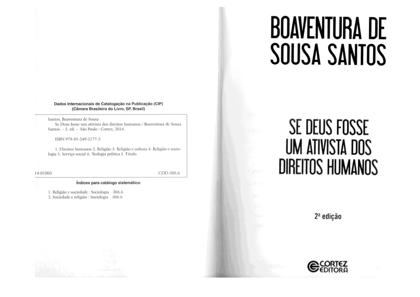 (PDF) SANTOS Boaventura de Sousa Se Deus fosse um ativista dos direitos humanos