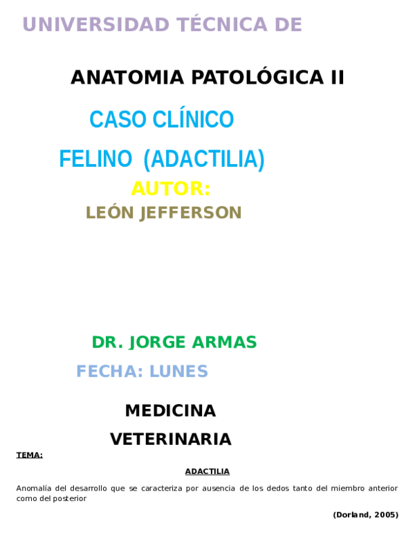 (DOC) Caso Clinico Adactilia