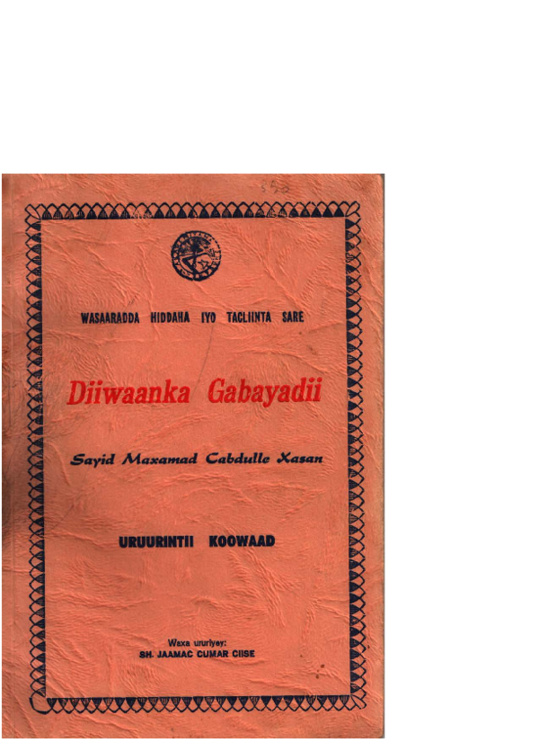 (PDF) Diiwaanka gabayadii Sayid Maxamad Cabdille Xasan