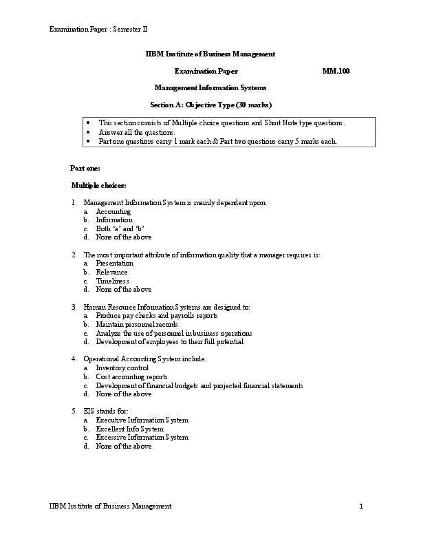 (PDF) Examination Paper Management Information System