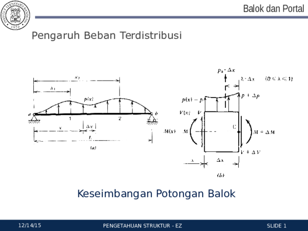 (PPT) M09 Balok dan Portal