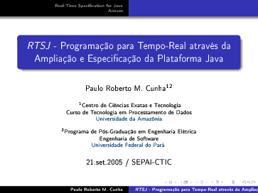 (PDF) RTSJ - Programação para Tempo-Real através da Ampliação e Especi ...