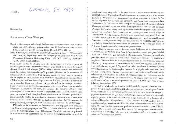(PDF) A la découverte d’Henri Ellenberger.