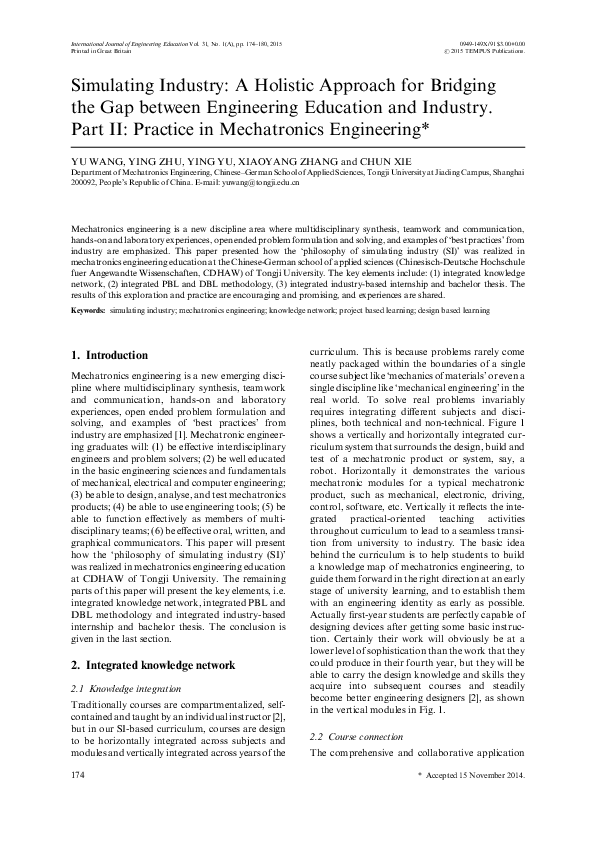 (PDF) Simulating Industry: A Holistic Approach for Bridging the Gap between Engineering ...