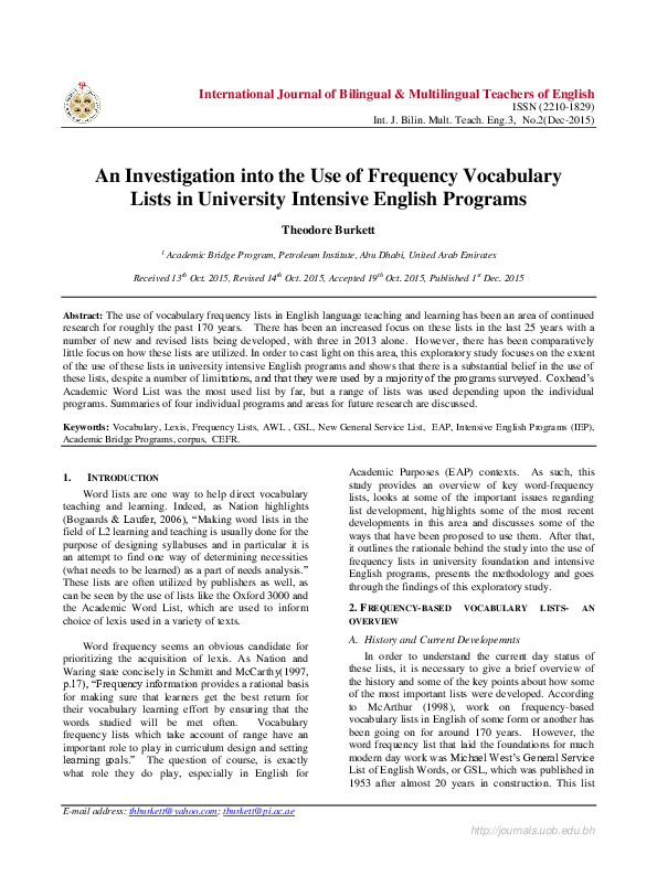 intensive english program