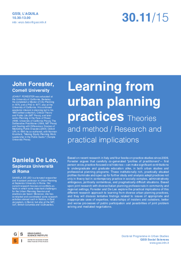 (PDF) Learning from urban planning practices. Theories and method ...