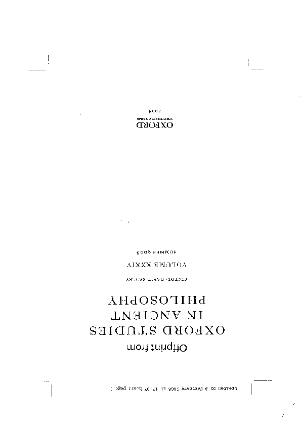 (PDF) Aristotle’s Argument for a Human Function