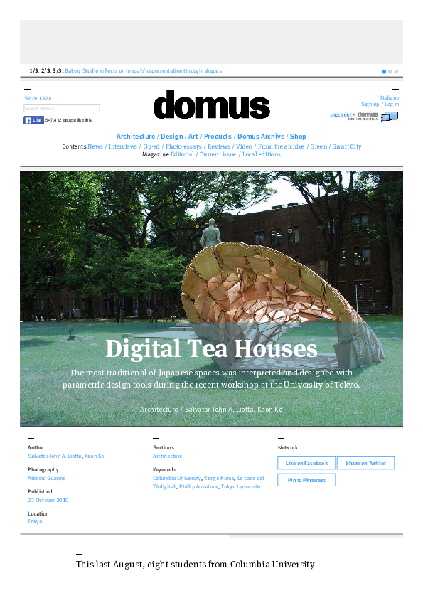 (PDF) Digital Tea House