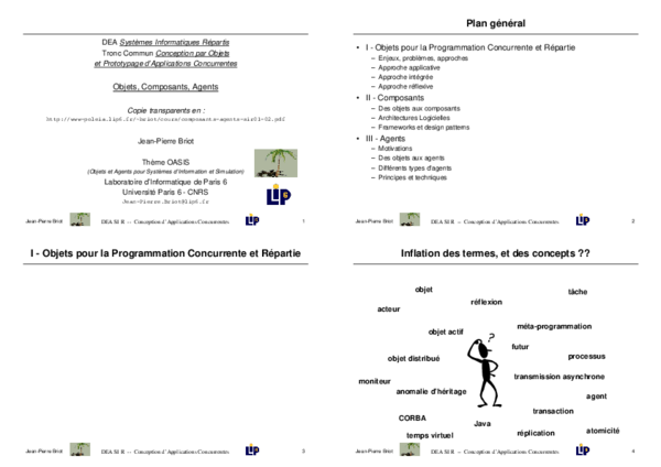 (PDF) I - Objets pour la Programmation Concurrente et Répartie