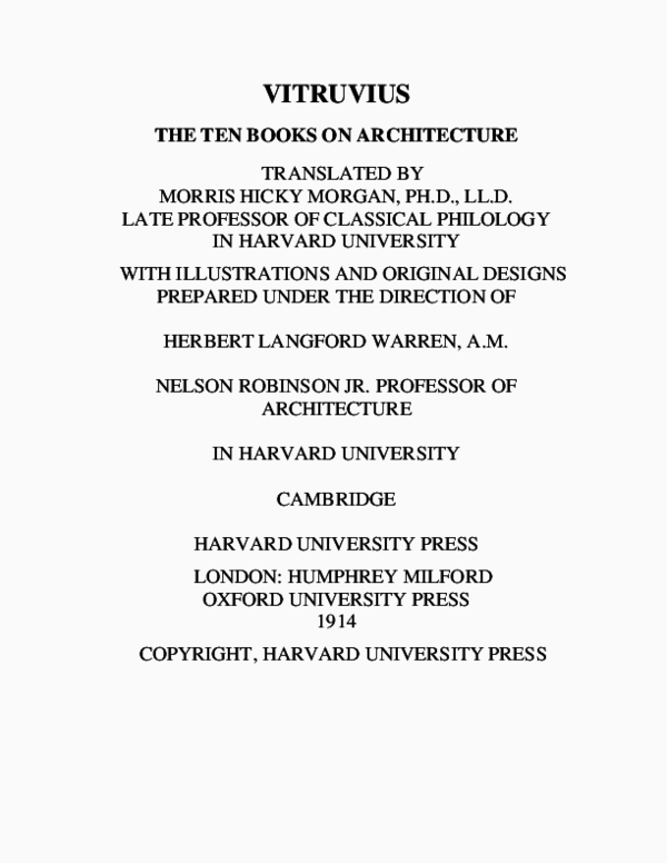 (PDF) Vitruvius