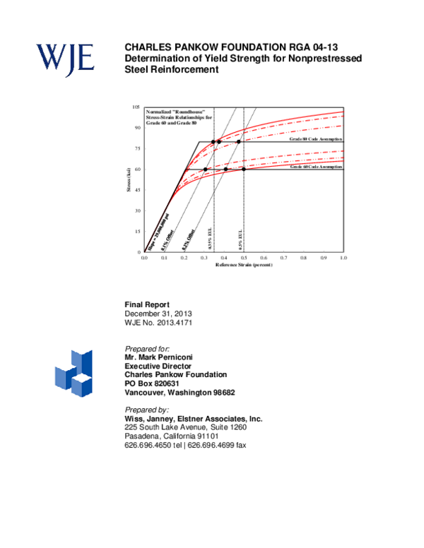 (PDF) Determination of Yield Strength for Nonprestressed Steel ...