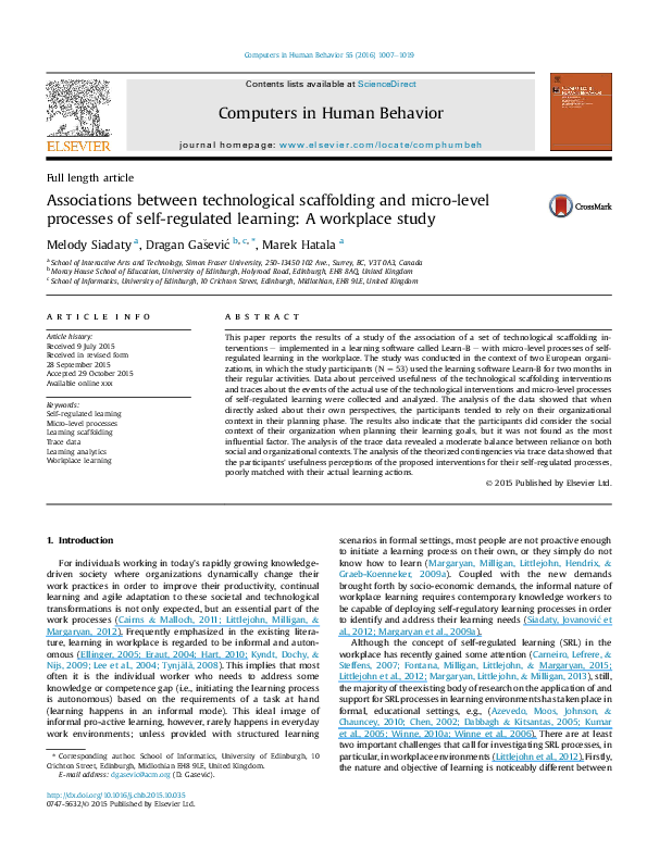 (PDF) Associations between technological scaffolding and micro-level ...