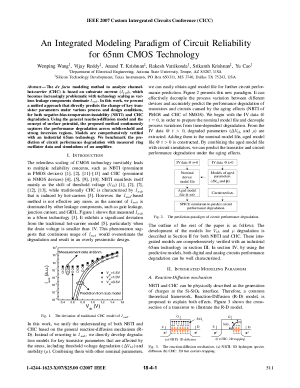 (PDF) An Integrated Modeling Paradigm of Circuit Reliability for 65nm ...