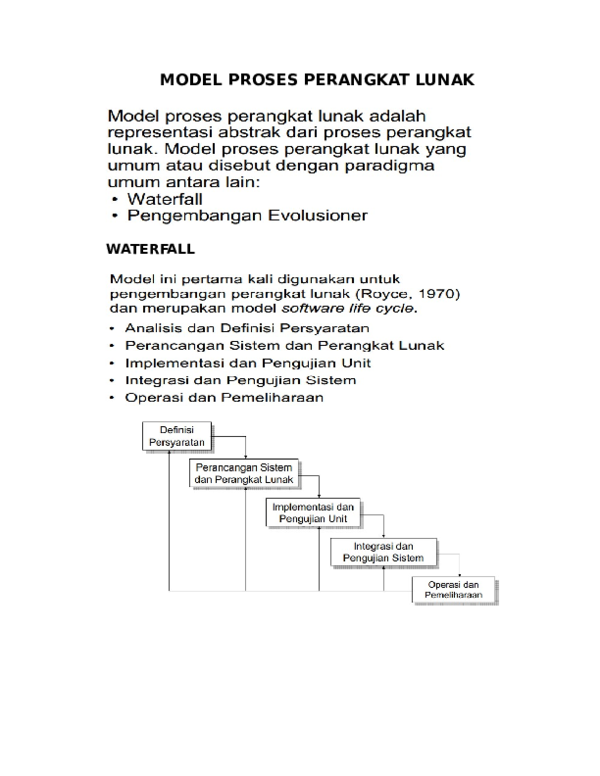 (DOC) MODEL PROSES PERANGKAT LUNAK
