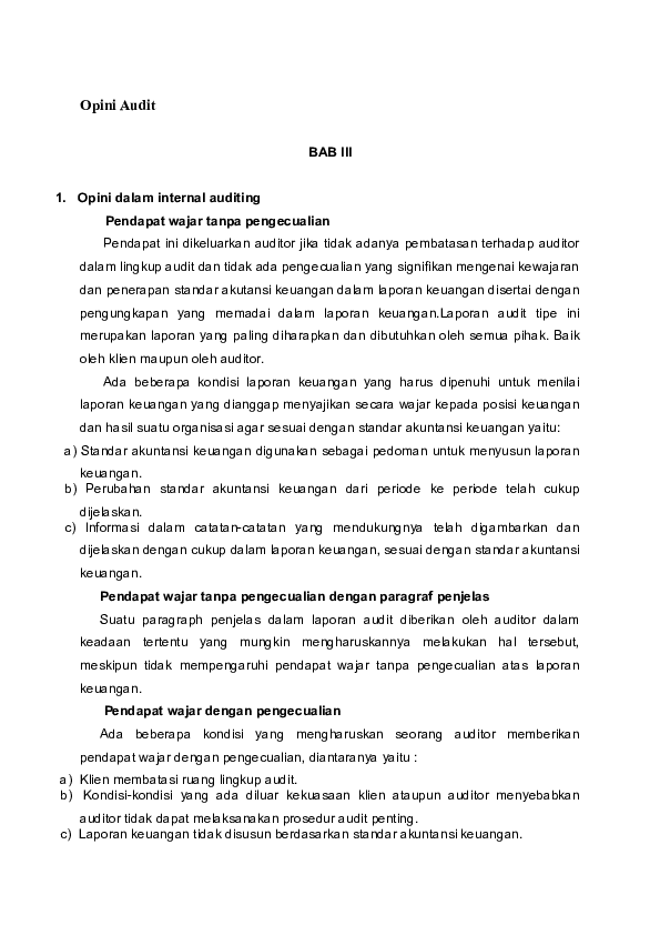 (DOC) Opini Audit