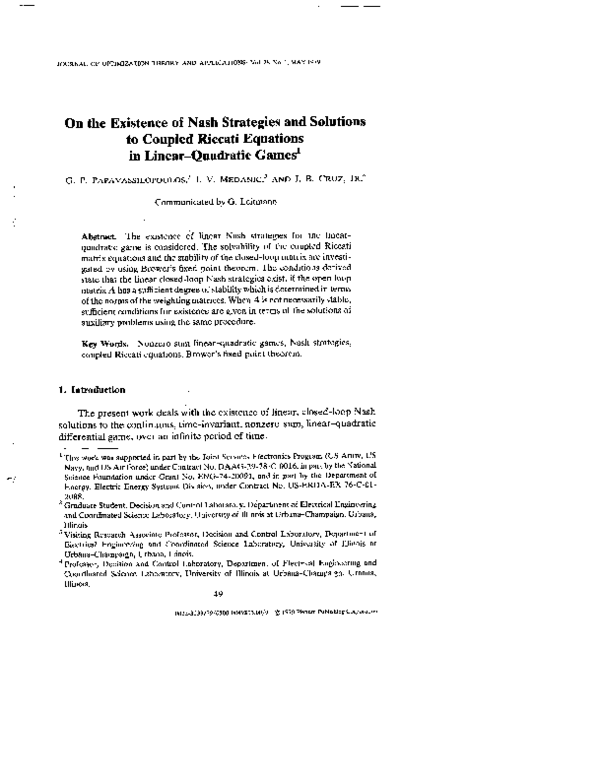 On the existence of solutions to coupled matrix Riccati differential ...