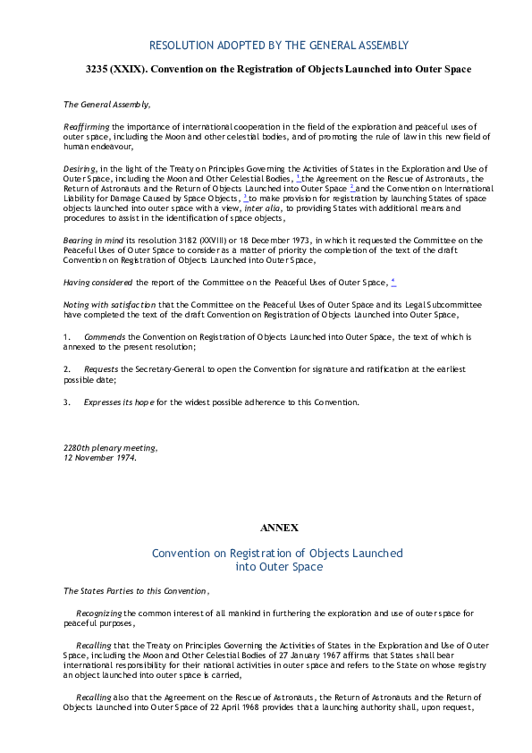 (DOC) RESOLUTION ADOPTED BY THE GENERAL ASSEMBLY
