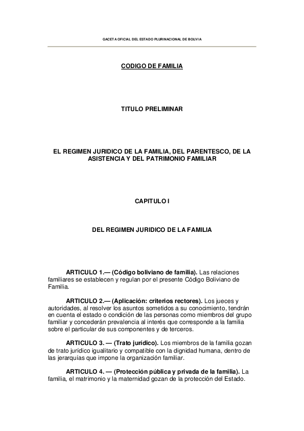 (PDF) Codigo de Familia