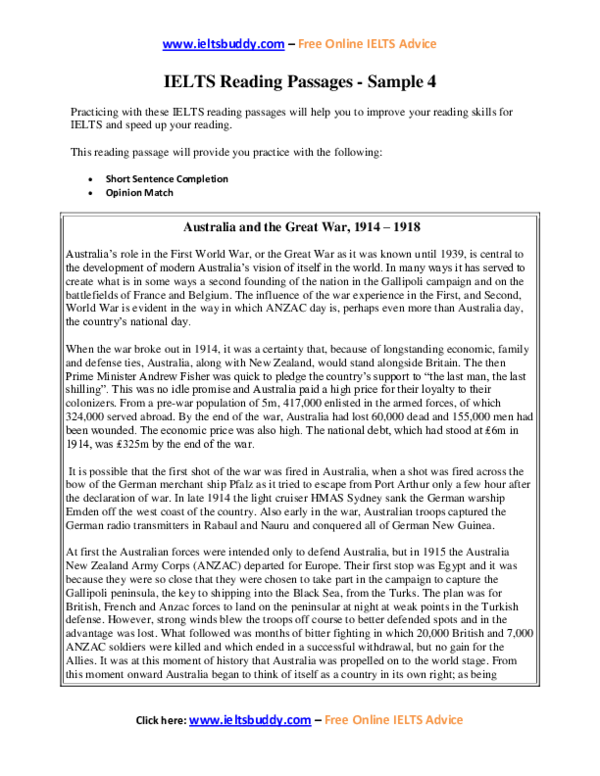 (PDF) Ielts-reading-sample-4-australia-war