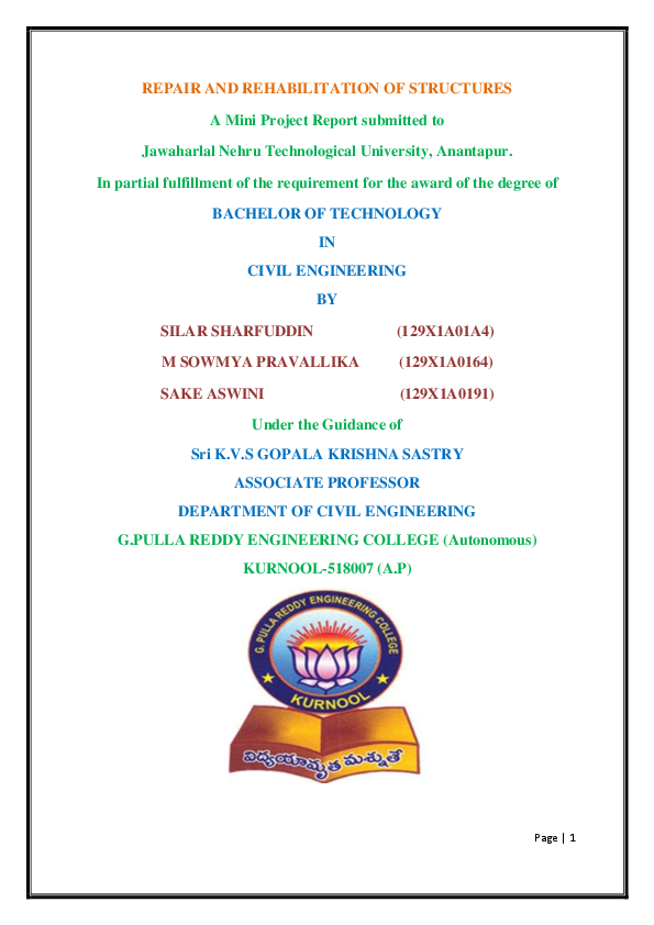 (PDF) REPAIR & REHABILITATON OF STRUCTURES